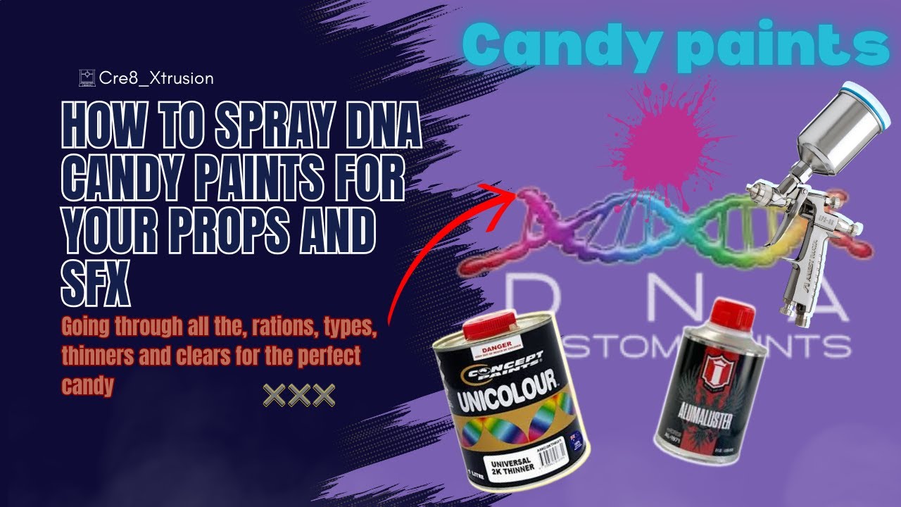 How to spray dna candy paints - YouTube