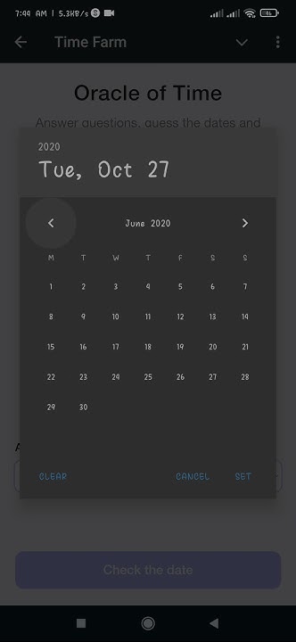 Time Farm Oracle of time answer today October 27 - YouTube