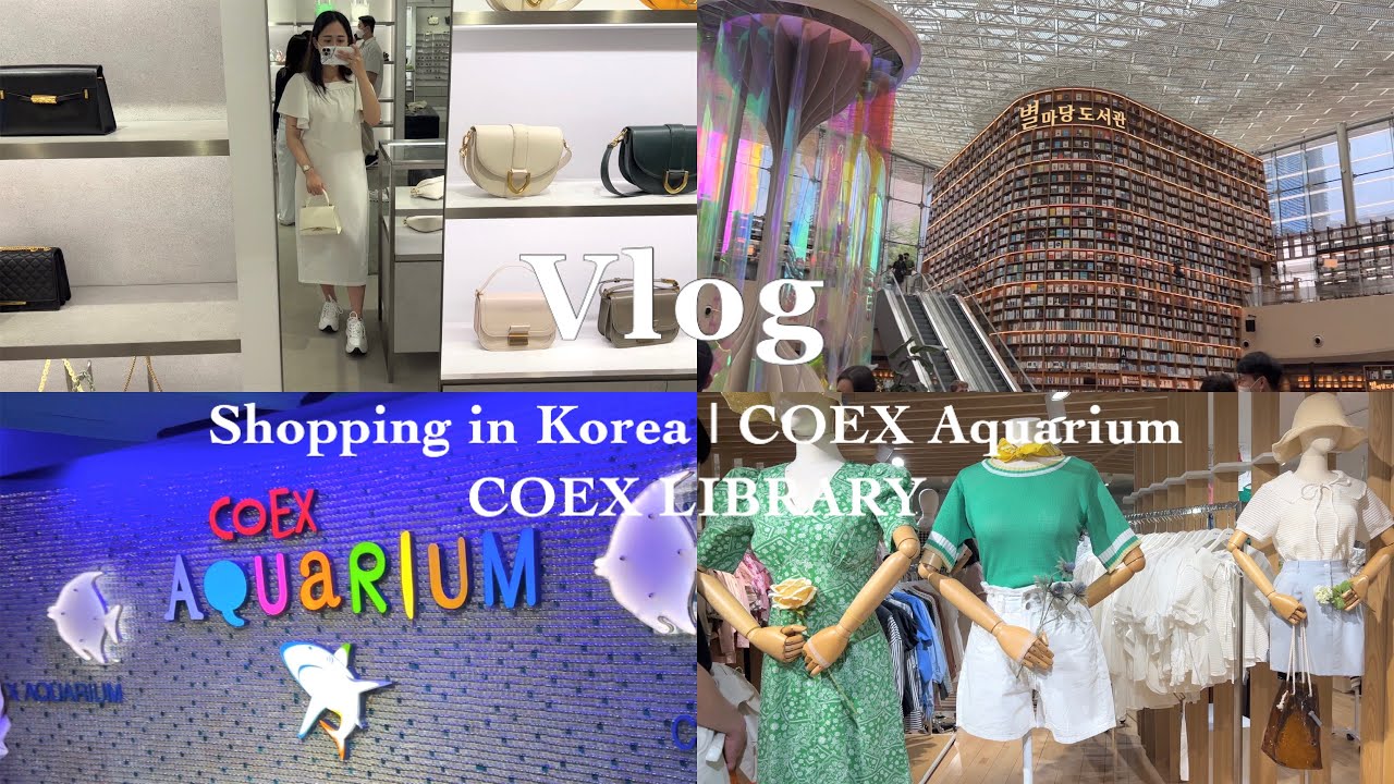 KOREA VLOG 🇰🇷 | COEX AQUARIUM AND COEX BIG LIBRARY IN KOREA - YouTube