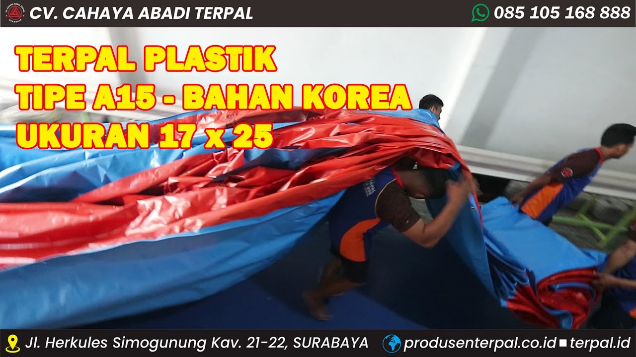 Jual Terpal - Terpal Plastik A15 Uk. 17m x 25m - YouTube