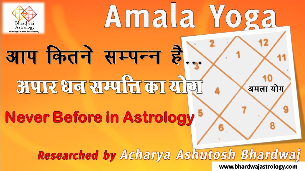 Secrets of Amala Yoga..... Never before in Astrology #अमला योग - YouTube
