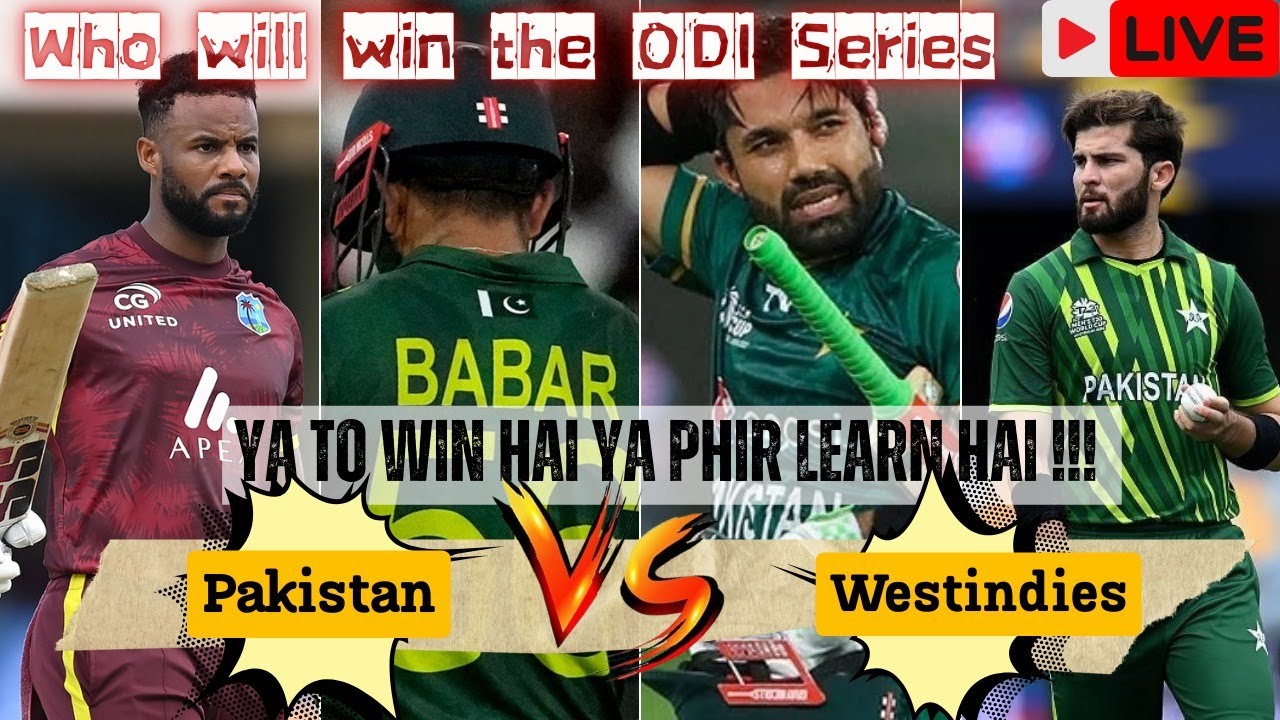 PAK vs WI 3rd ODI (LIVE) 🔴 Part 4 | Pakistan vs West Indies Live Score ...