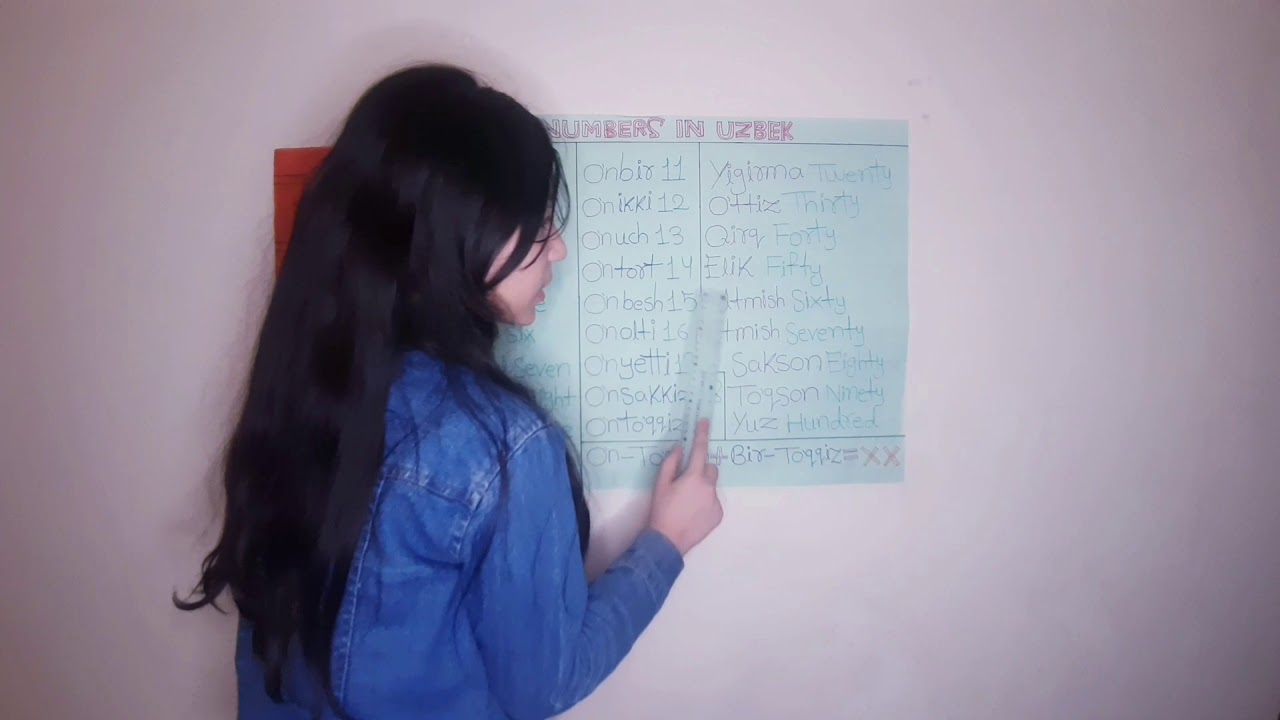 Learn the numbers in Uzbek/Numbers in Uzbek - YouTube