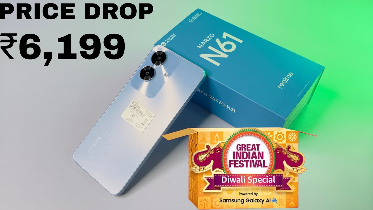 Realme Narzo N61 Price Drop Amazon Great Indian Festival Diwali special ...