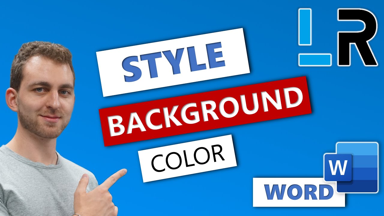 MS Word: Create a style with a background color - 1 MINUTE - YouTube