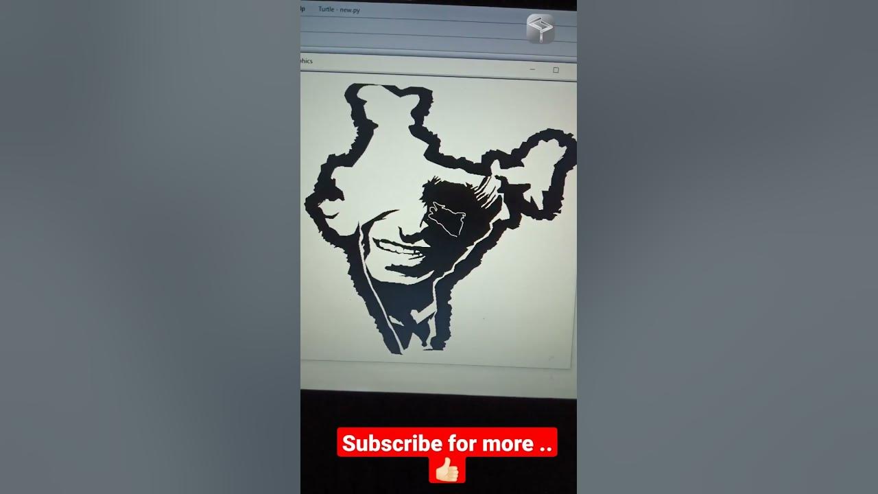 Apj Abdul Kalam Portrait Using Python Python Graphics Python Turtle Python Sketchpy 