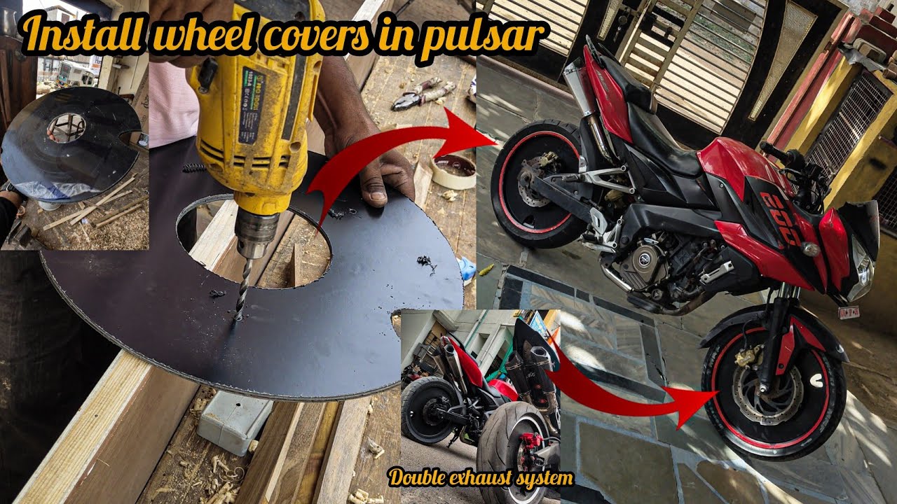 How to install wheel covers in bike/install wheel covers in pulsar ...