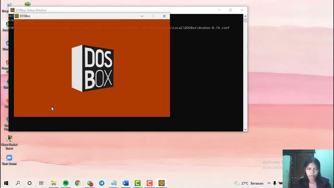MEMBUAT PROGRAM MENGGUNAKAN APLIKASI DOSBOX/ASSEMBLY - YouTube
