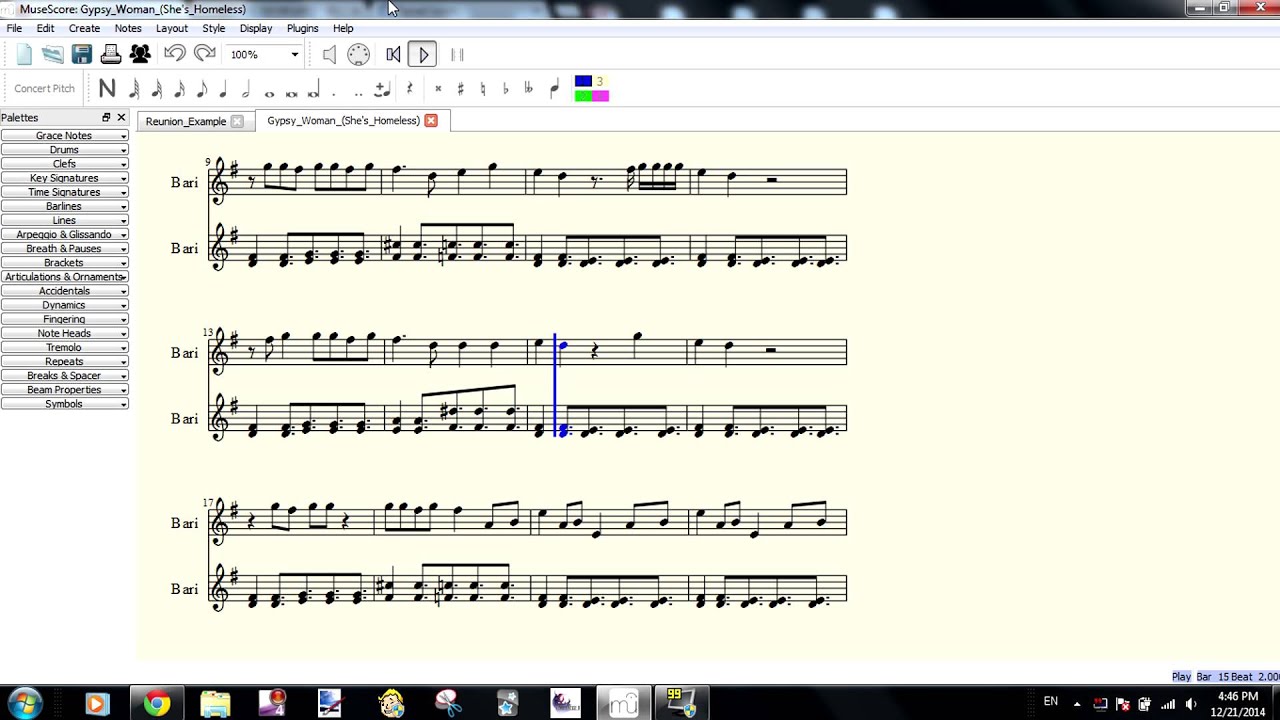Crystal Waters - Gypsy Woman on Baritone T.C (Sheet Music) - YouTube