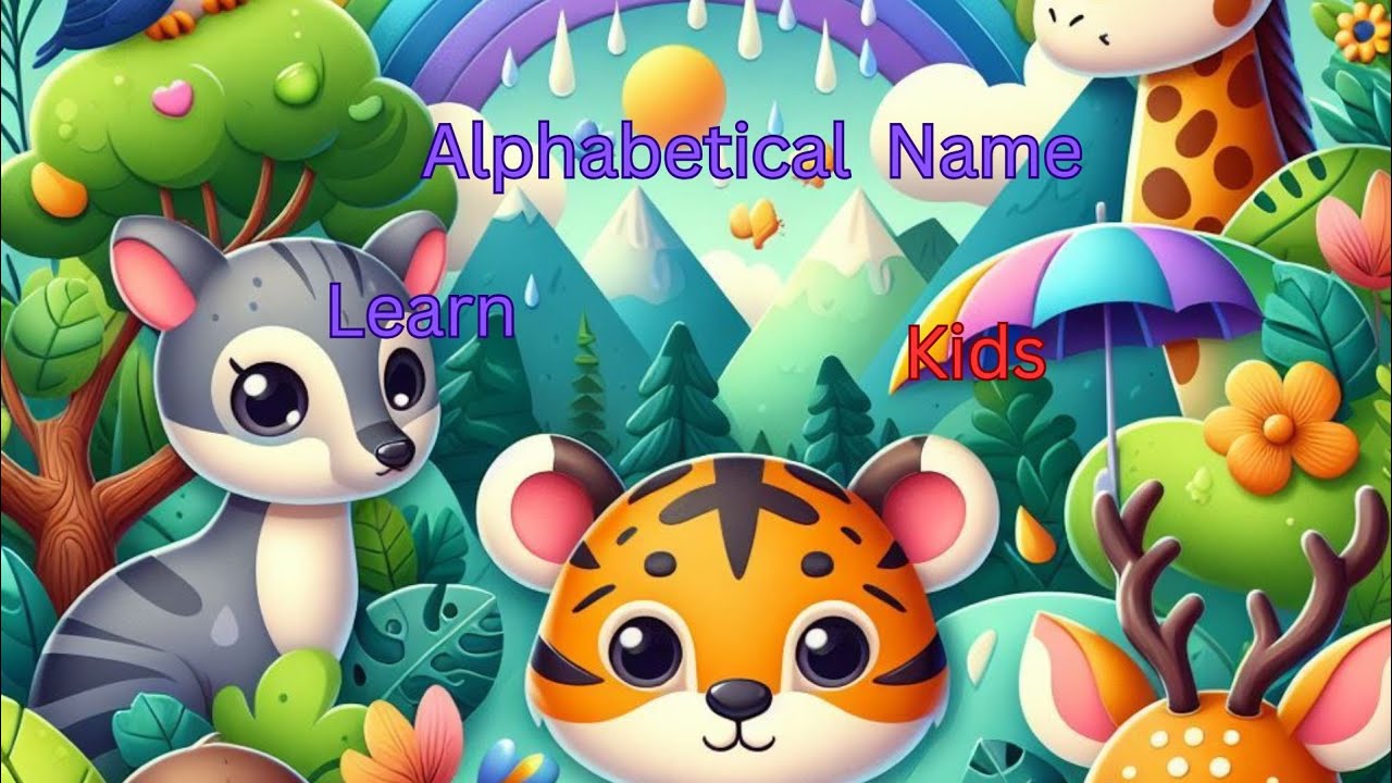 Alphabetical Name order. | preschool learning for kids toddlers ...