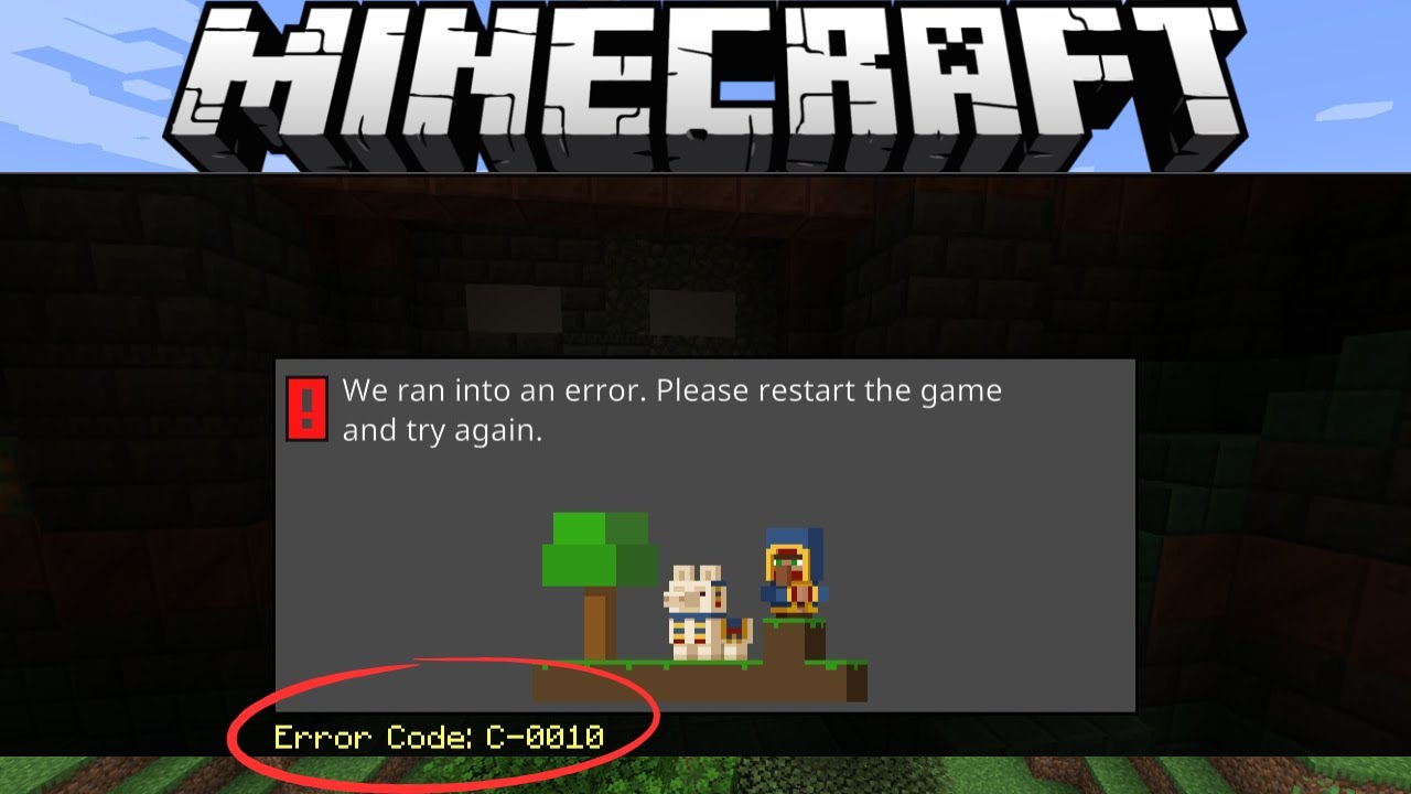 Erro C-0010 Minecraft - Resolvido! - YouTube
