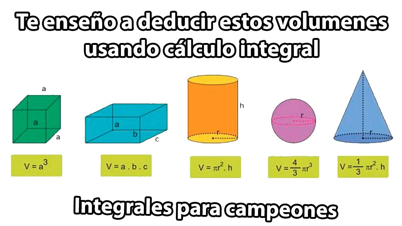 Volúmenes de Figuras Geométricas pero con Cálculo Integral - YouTube
