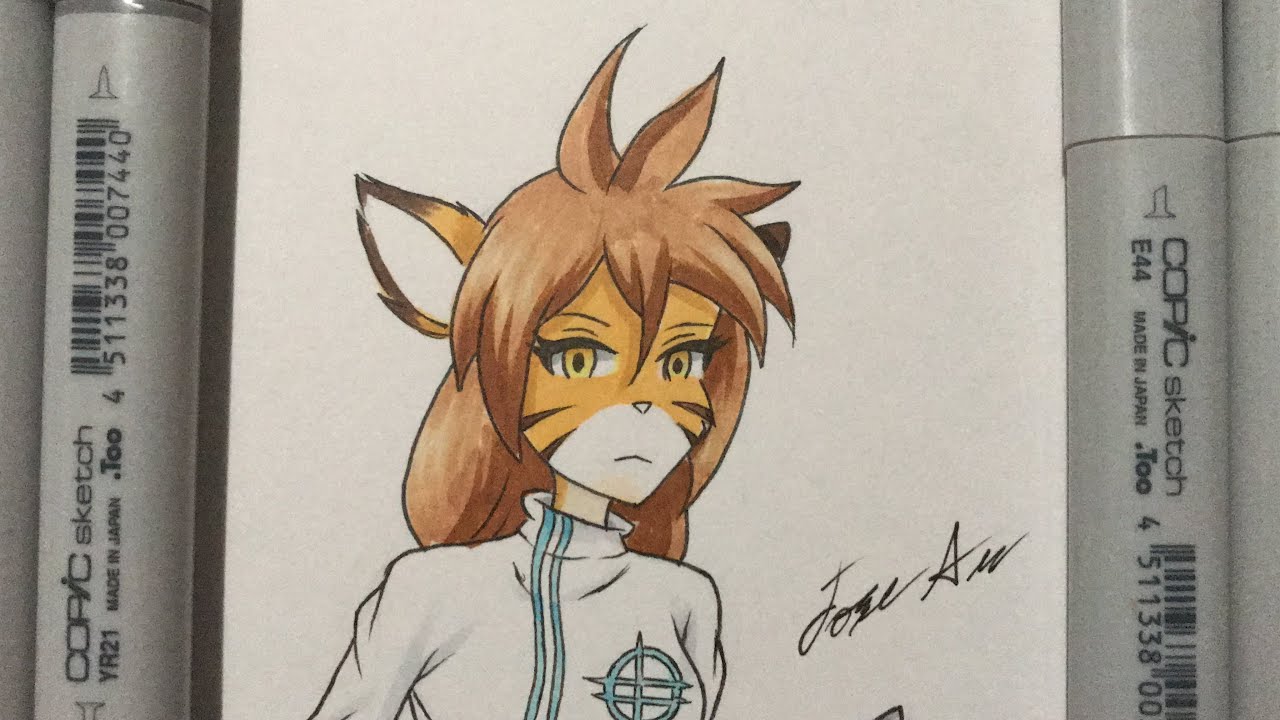 Drawing a Serious Flora (Twokinds Fan Art) - YouTube
