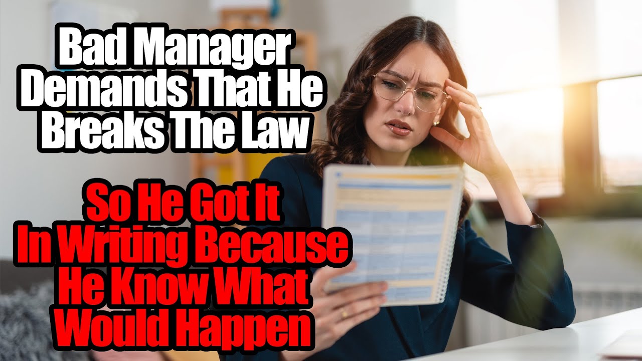 Always Get It In Writing. Especially With Such A Bad Manager! - YouTube
