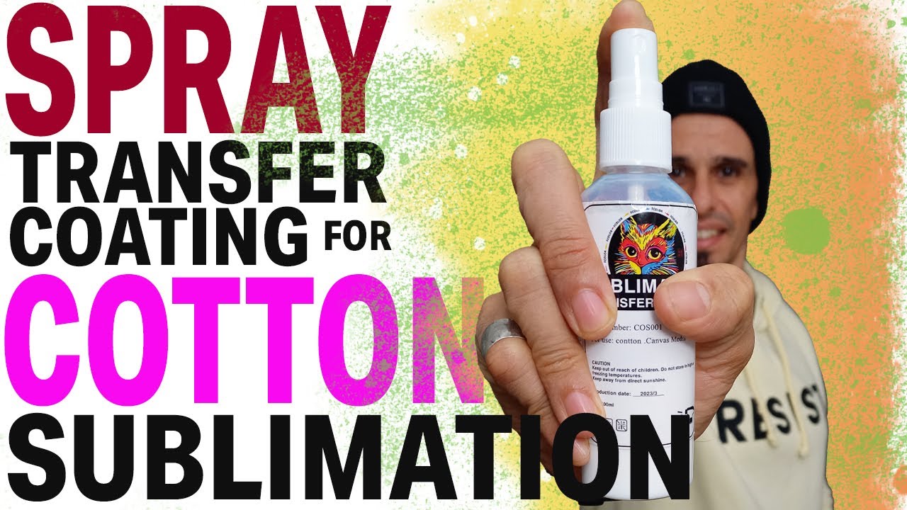 sublimation spray coating for cotton fabric - YouTube