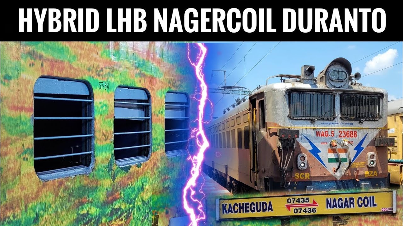 Hybrid LHB Duronto in 2023! || Journey to Tirunelveli in KCG-NCJ ...