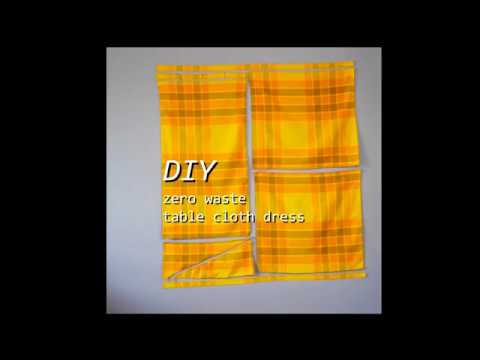 DIY // zero waste apron dress - YouTube