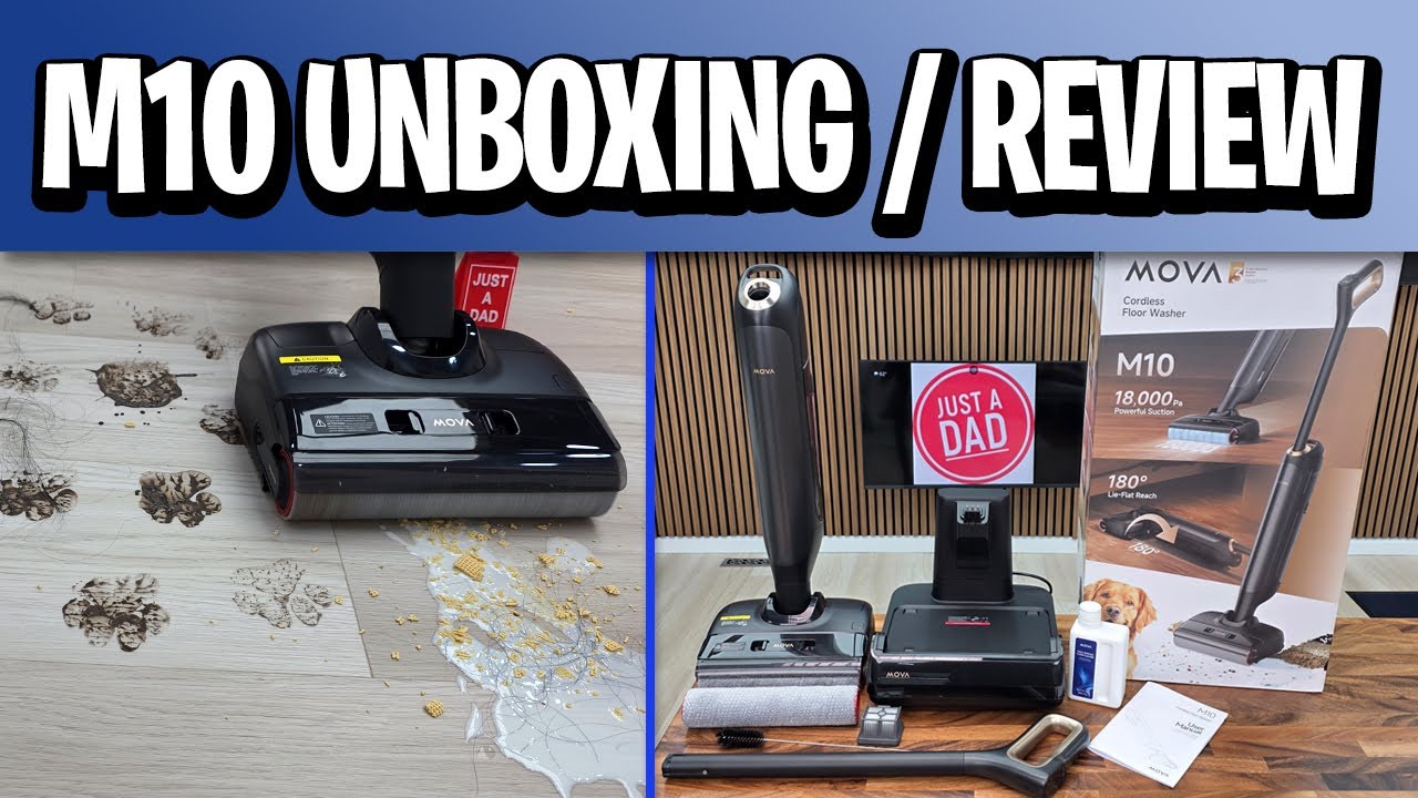 MOVA M10 Cordless Floor Cleaner Unboxing & Review - Mud, Hair, Ketchup ...