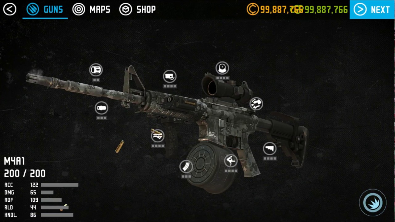 Gun Master 3 Zombie Slayer Upgrade M4A1 to MAXED OUT HD - YouTube