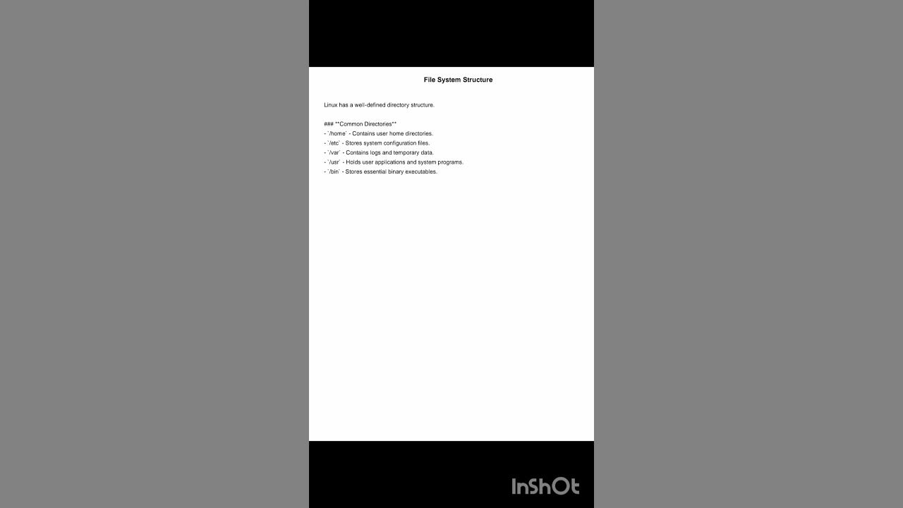 Linux /bin & /sbin Directories | Essential Commands #Linux File System#Linux Directories#windows ...