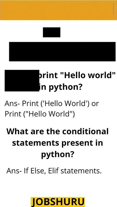 Python Interview Questions With Answers Python Programming Interviewquestions Interview 3055