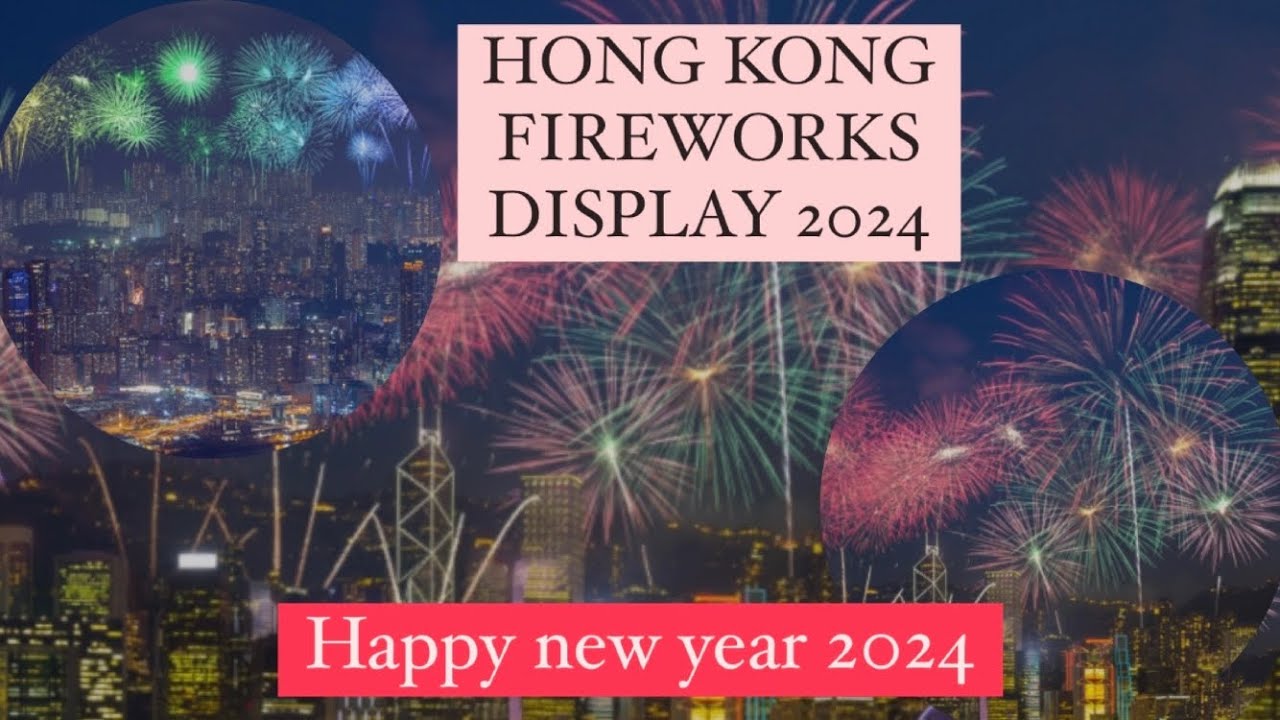 Happy new year hong kong fireworks display 2024 - YouTube