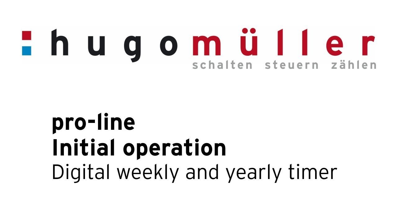 pro-line - Initial operation digital weekly and yearly timer - YouTube