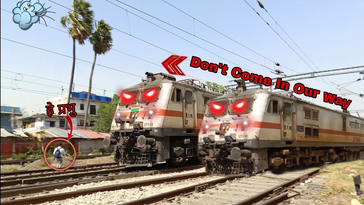 Dangerous Wap7 Tejas rajdhani+ sampark kranti+AC SF thrashes Patna ...