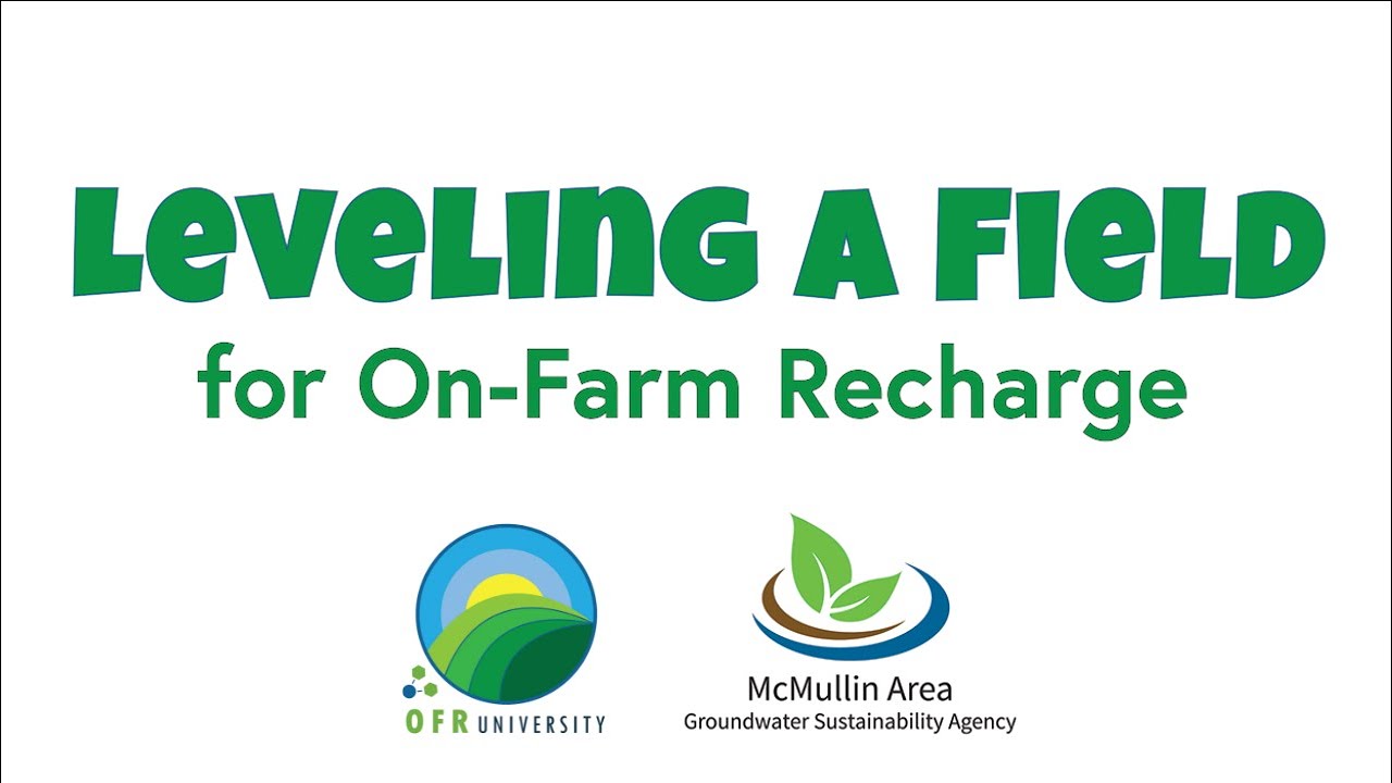 Leveling a Field for On-Farm Recharge (Topography, Slope, Checks ...