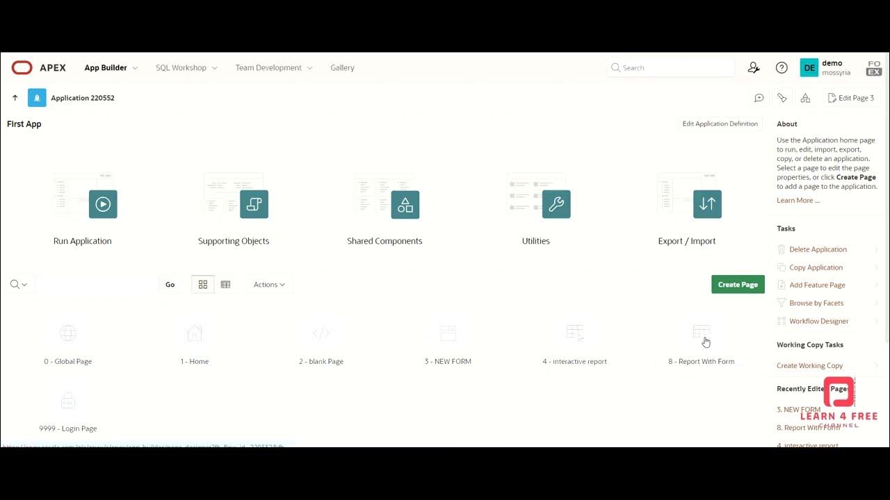 Create Interactive Report With Form - Oracle APEX - YouTube