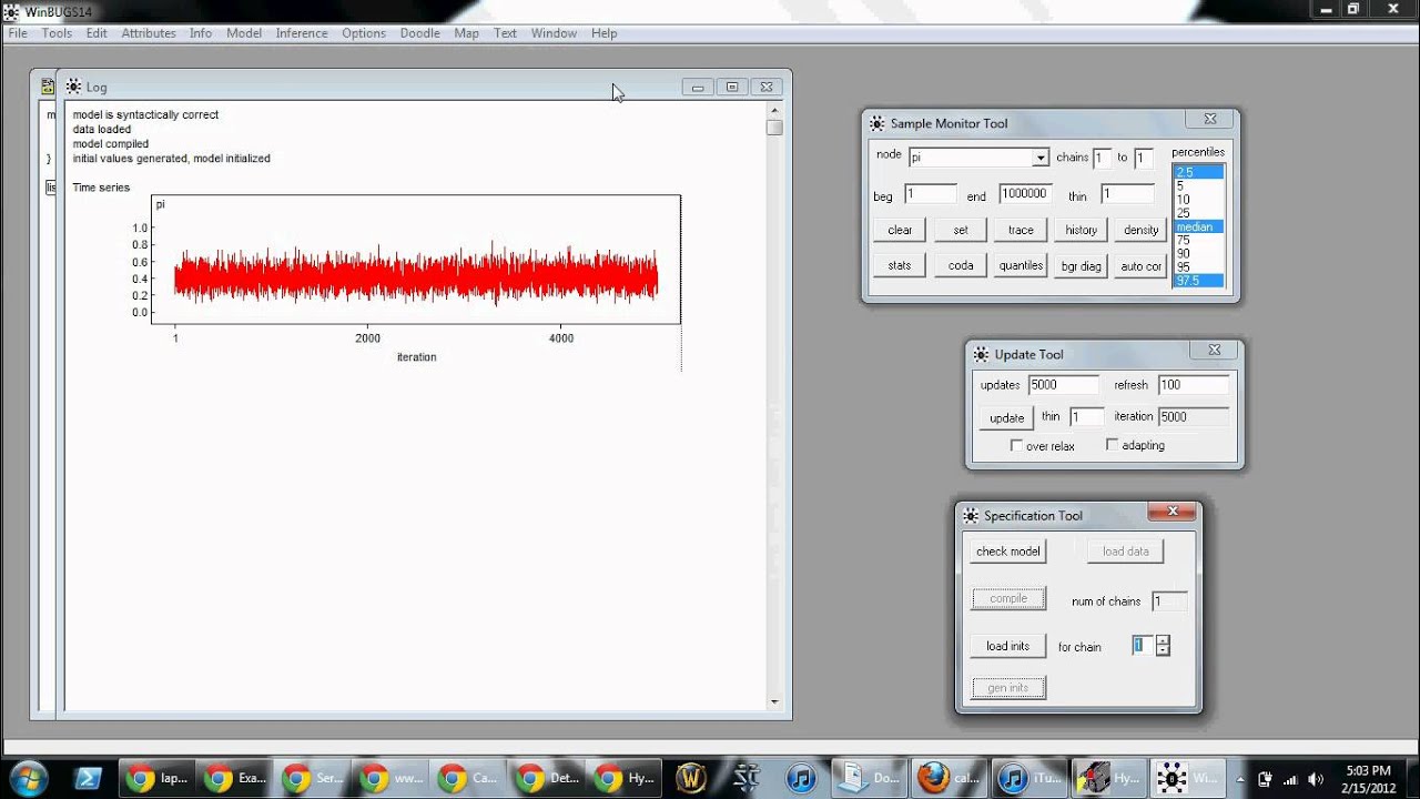 STA 421, problem 8-1 using WINBUGS - YouTube