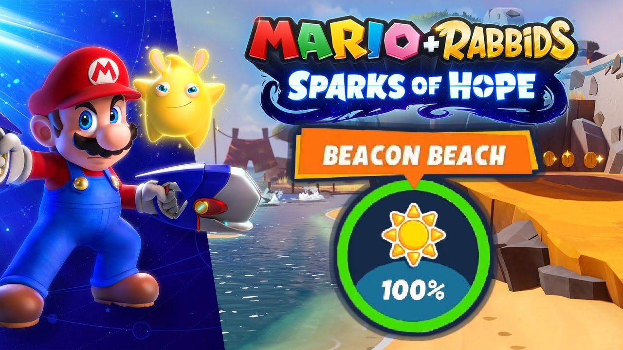 Mario + Rabbids Sparks of Hope - Beacon Beach: All Side Quests (100% ...