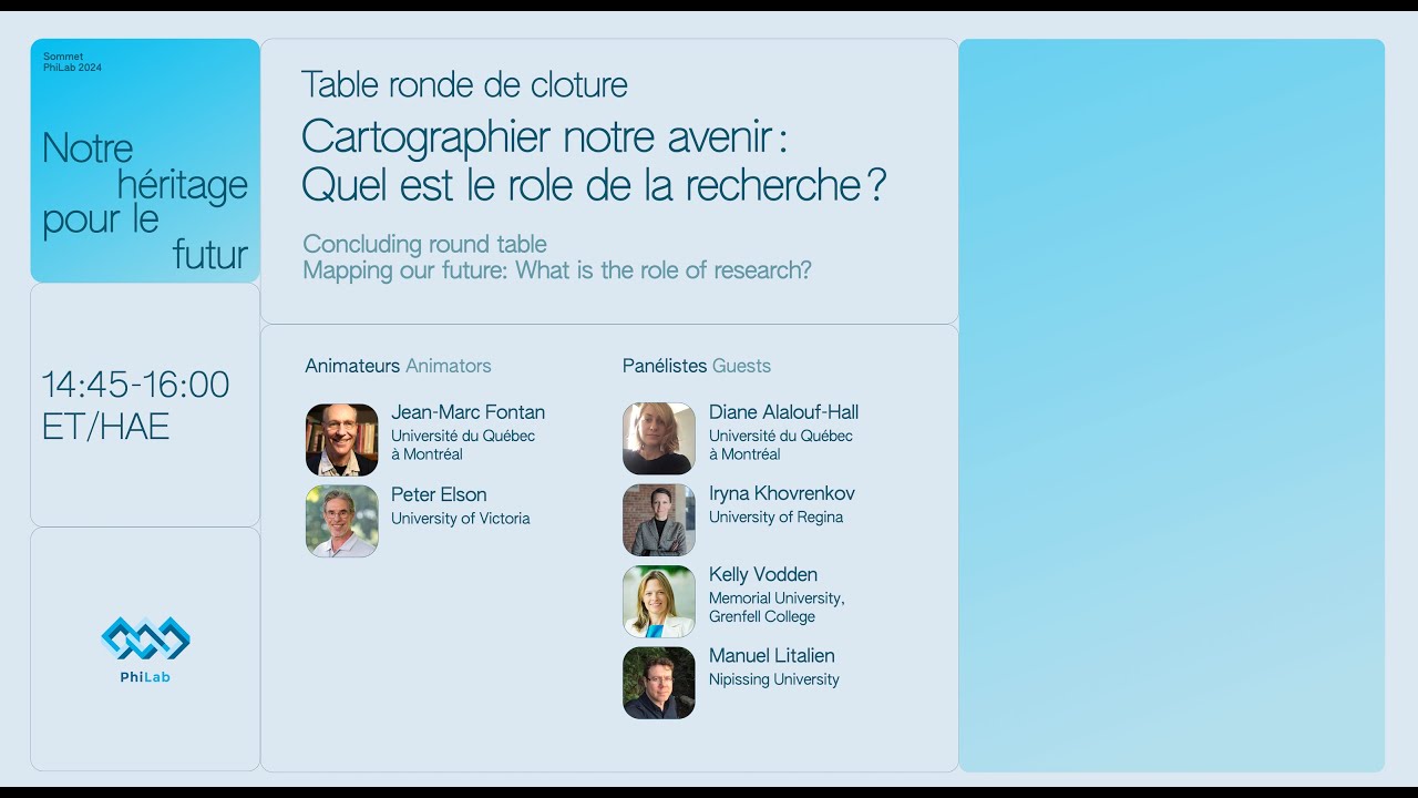 Cartographier notre avenir : le rôle de la recherche / Mapping our ...
