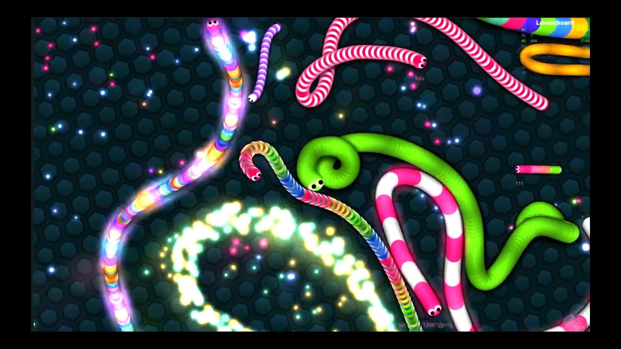 pobiłem swój rekord w slitherio - YouTube