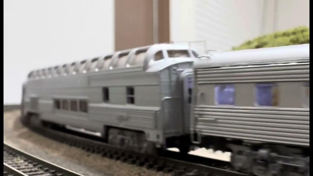 Santa Fe n scale ATSF 1:160 gauge model railroad 90s executive excursion train Kato passenger ...