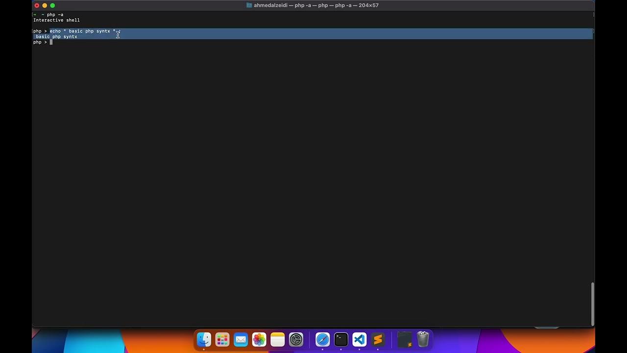 Php Basic Syntax Youtube