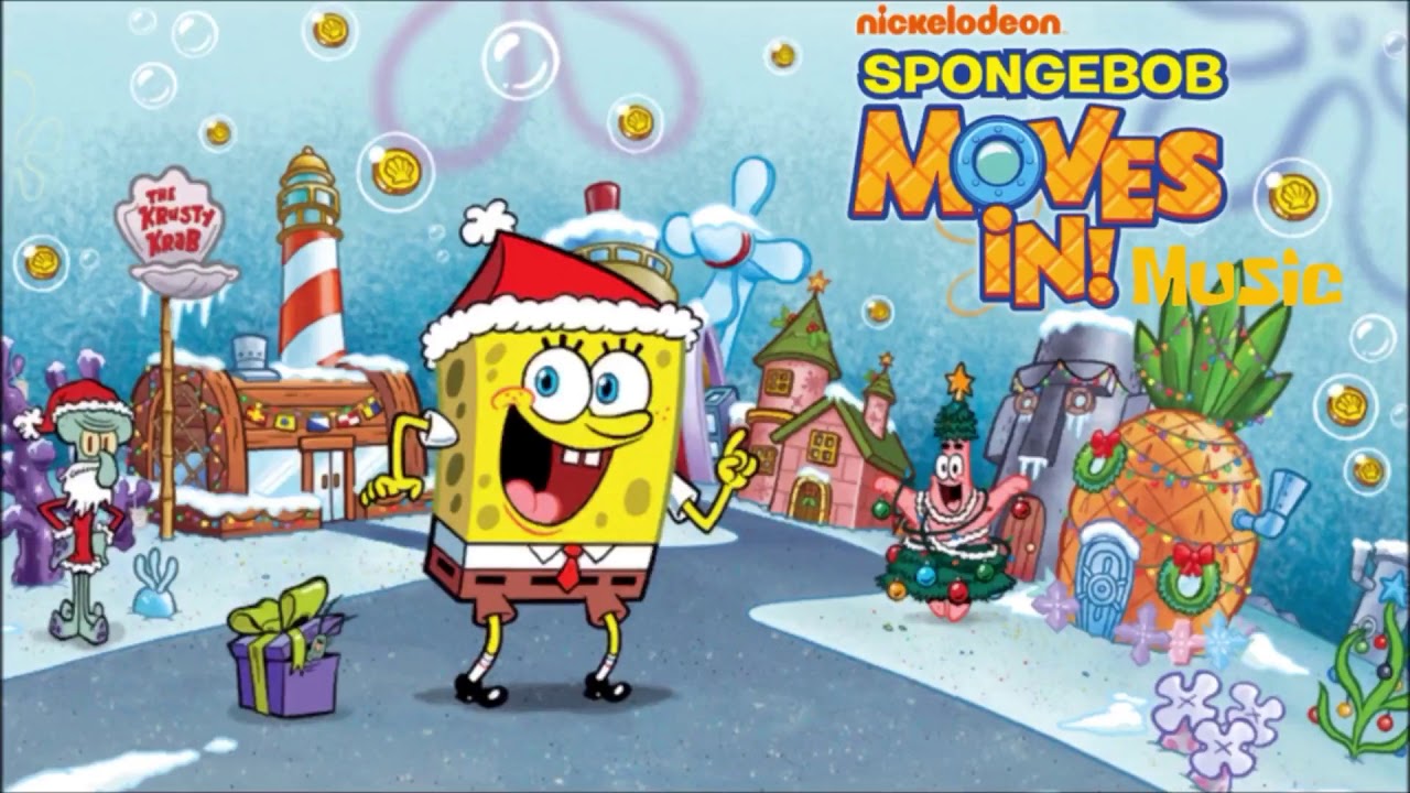 SpongeBob Moves in! Music: Heat (Christmas Version) - YouTube