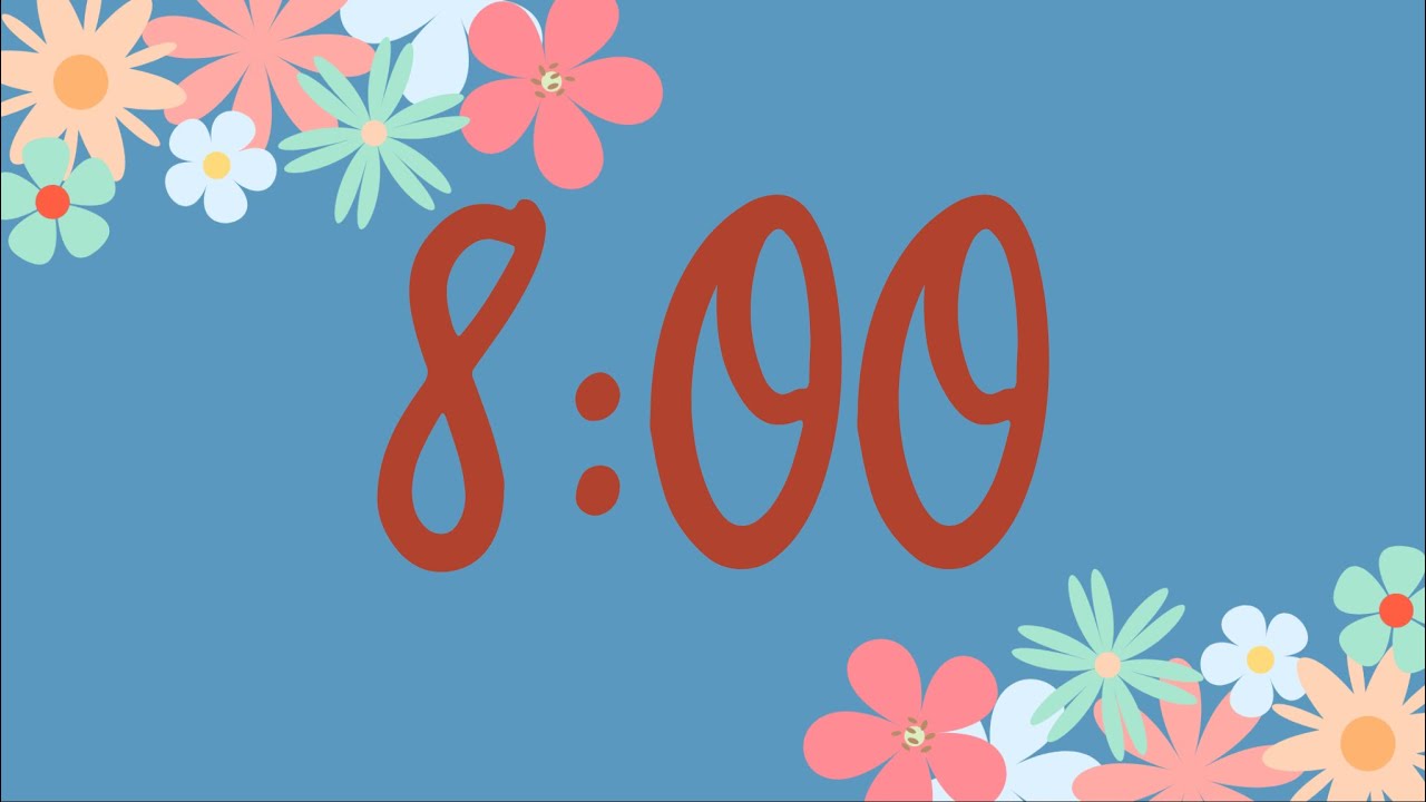 8 Minute Spring Flower Classroom Timer (No Music, Fun Synth Alarm at ...