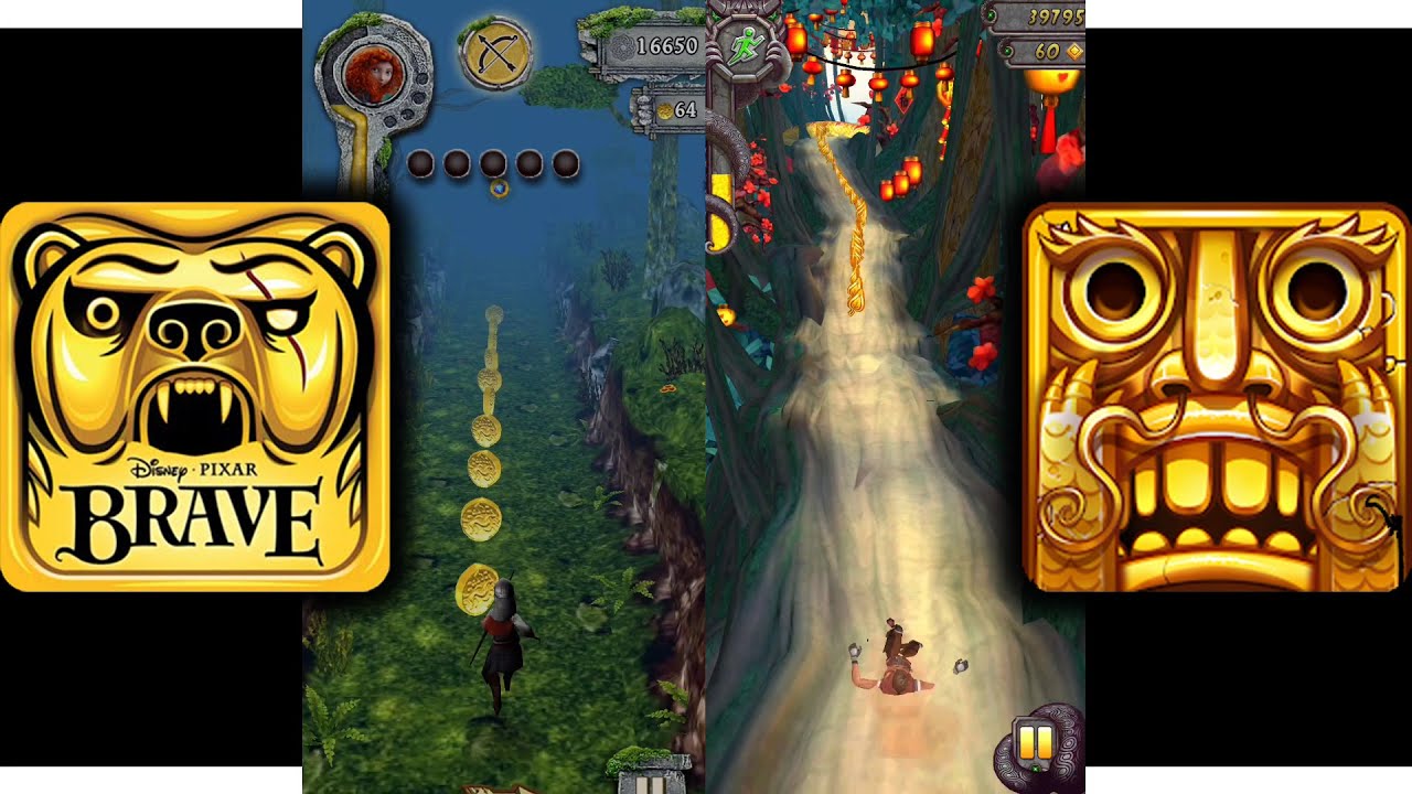 Temple Run Brave Vs Temple Run 2 Lantern Festival - YouTube