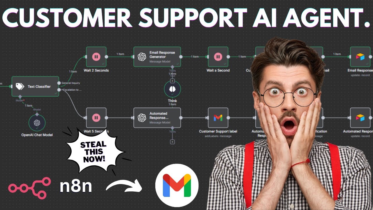 How to EASILY Create a SMART Customer Support AI Agent! (Step by Step ...