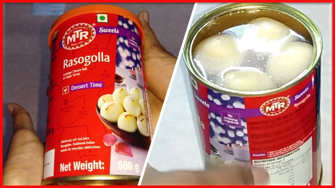 MTR Rasgulla Tin/ Rasgulla or Rosogolla /MTR Rasgulla Indian Sweets/MTR ...