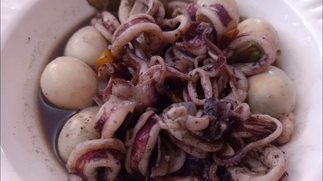 Spicy Squid Adobo/Recipe/Jennie Miranda/Panlasang pinoy - YouTube