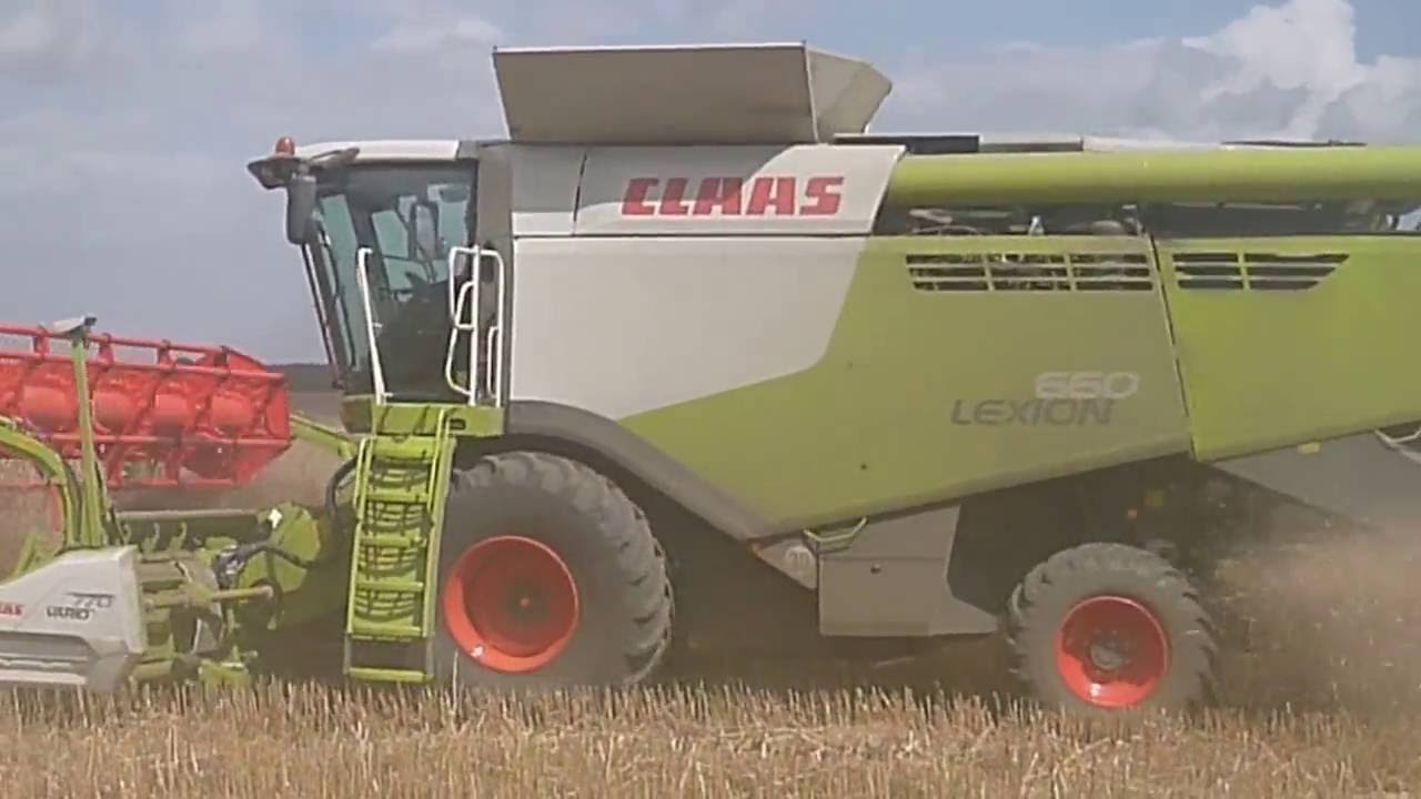 Harvest 2016 - Claas Lexion 660 Combine Harvesting OSR (Linclonshire ...