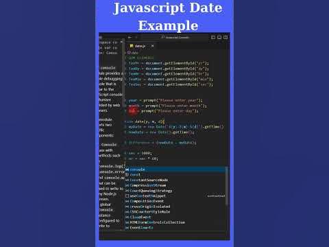 javascript types #4 Date Example | #shortsvideo #shorts #short #share #subscribe - YouTube