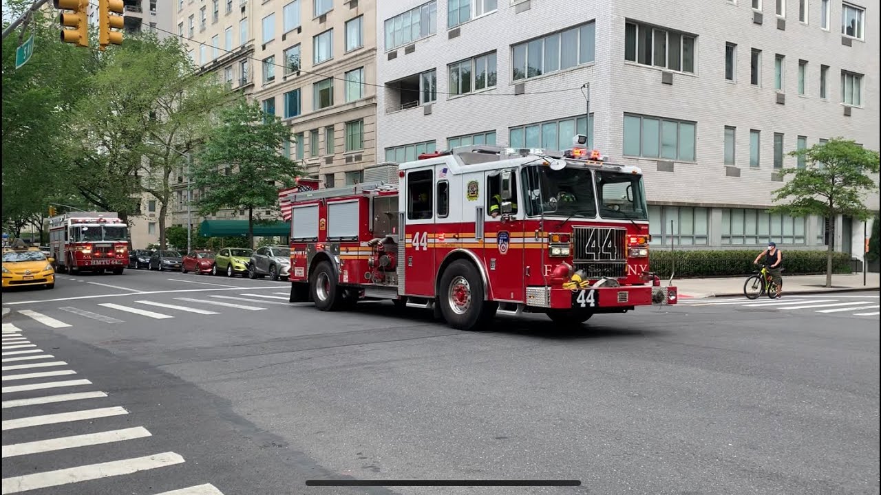 ( RARE!!) FDNY ENGINE 44 AND HMTU 44 RESPONDING TO A TRUCK SPILL ...