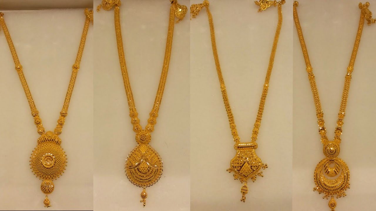916 Hole Mark Long Necklace Design 💯 Latest Necklace collection - YouTube