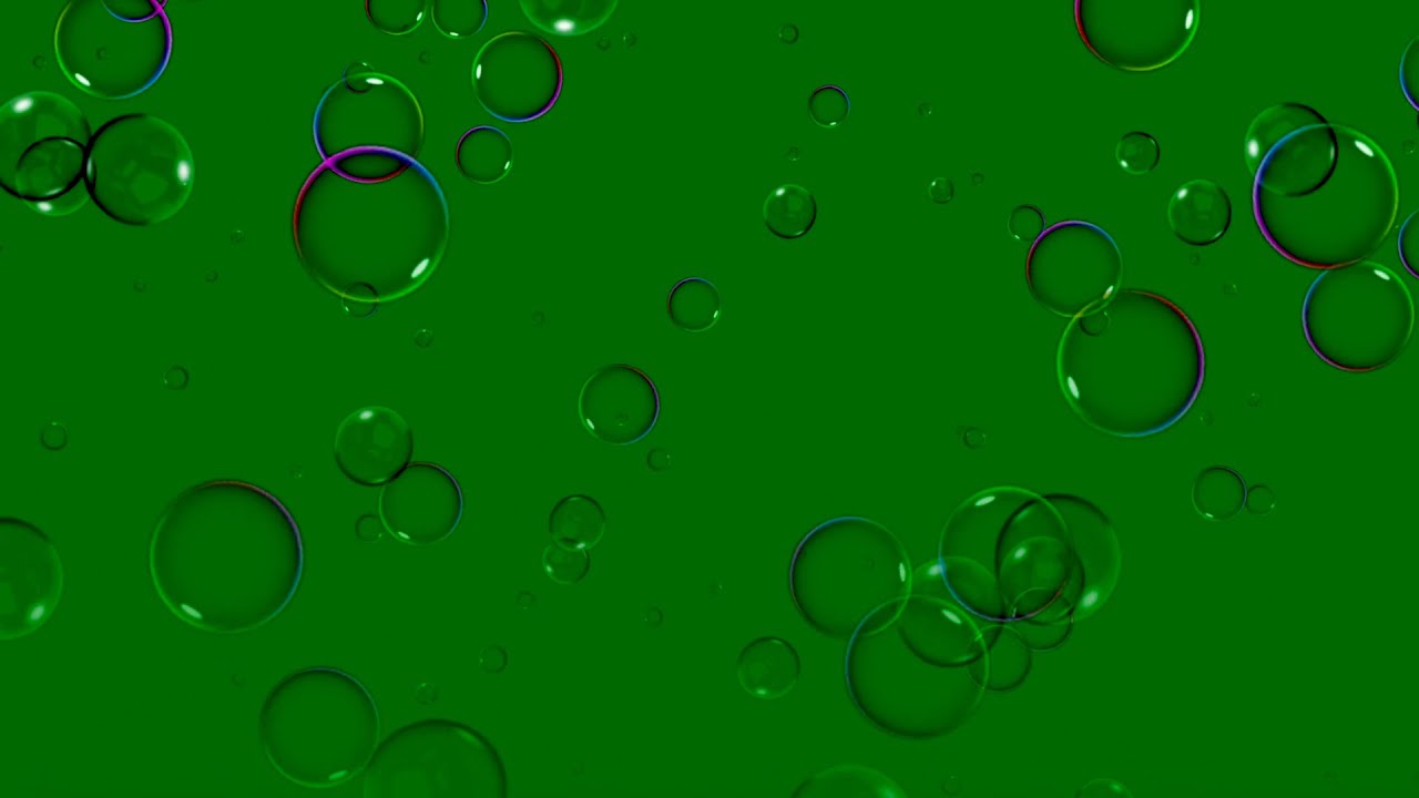Green screen bubbles | water bubbles | soap bubbles | chroma key green ...