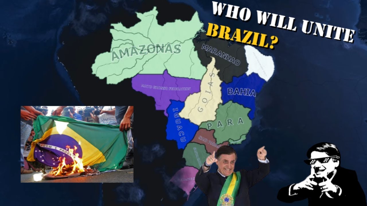 Brazil Mega Civil War - Hearts of Iron IV Timelapse (hoi4) - YouTube