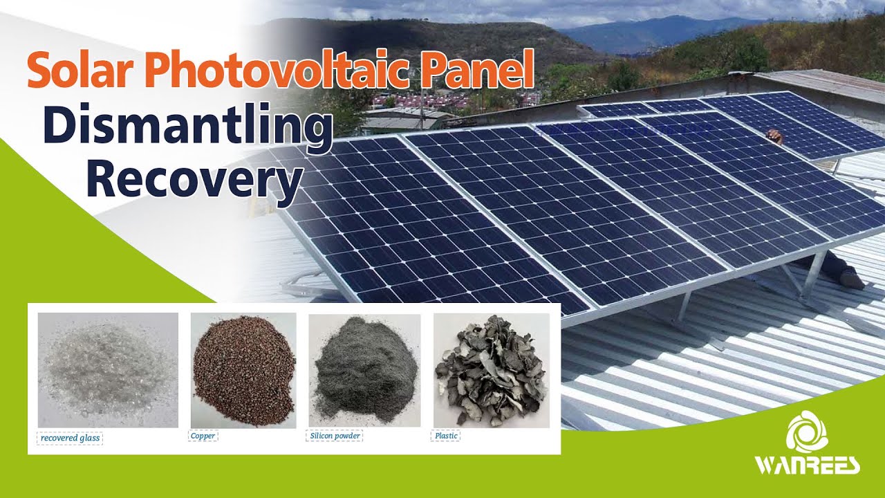 Solar Panel Recycling Machine Photovoltaic Panel Aluminium Frame and ...