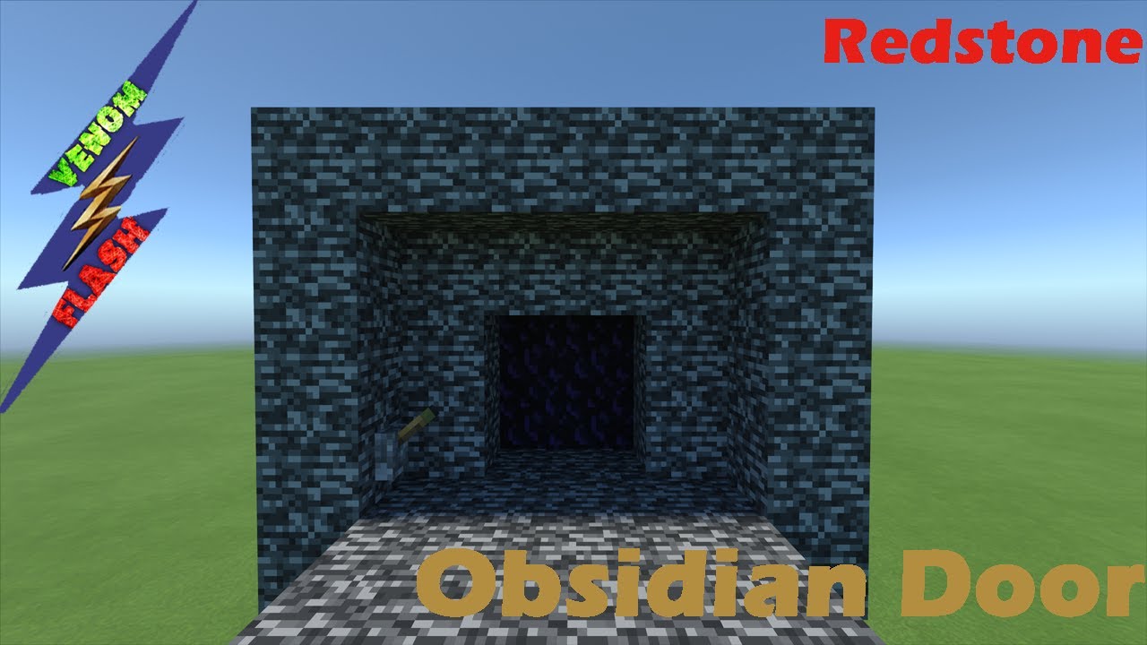 How To Build an Obsidian Door in Minecraft! - YouTube